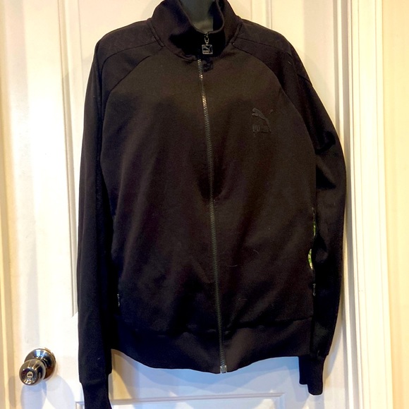 Puma | Jackets & Coats | Puma Zipper Black Jacket | Poshmark
